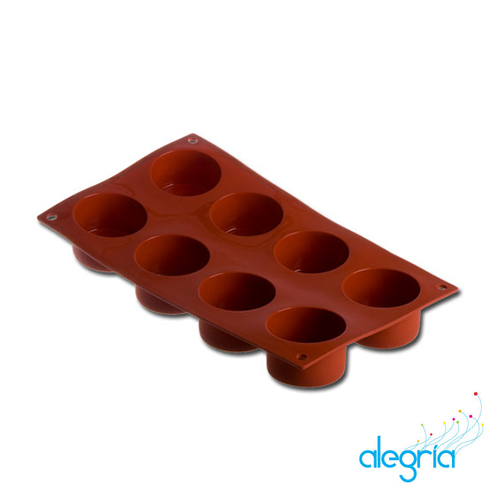 MOLDE SILICÓN PASTELITOS 5X3.5 CM 8 CAV - La Casa del Chef